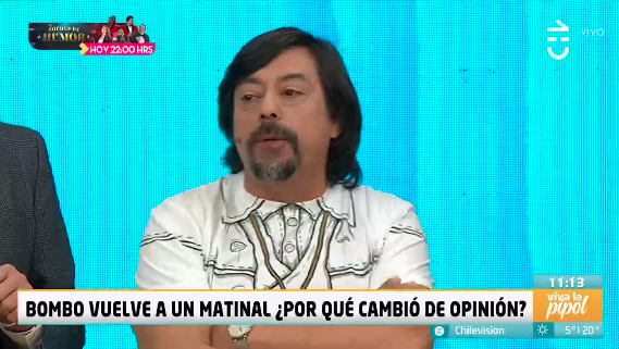Bombo Fica vuelve a un matinal tras afirmar que nunca más iría a uno ...